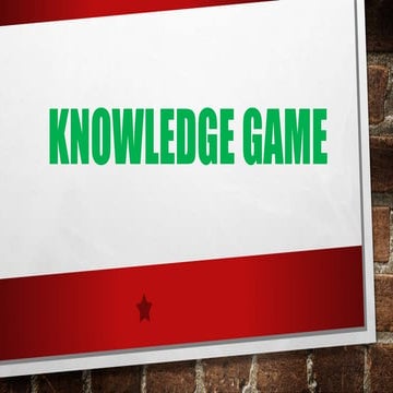Social knowledge game | PPT