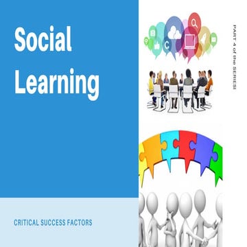 Social learning - Critical Success Factors | PDF