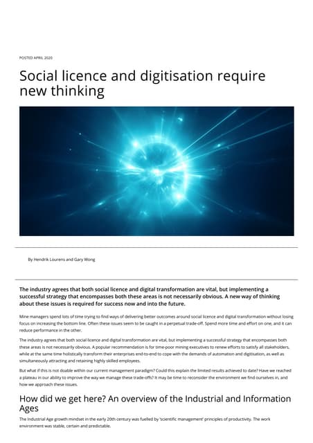 Impact of Digitalization on Work Culture and Employment | PDF