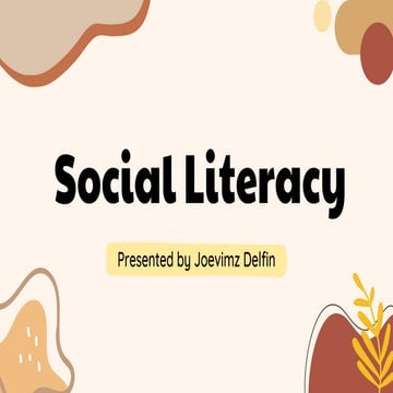 Social literacy dassssssssssssssssssssssssssssss | PDF