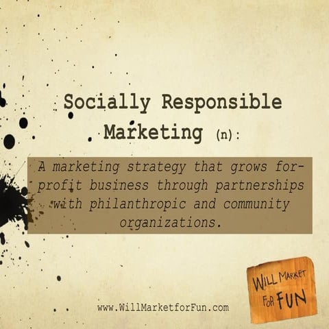 Socially Responsible Marketing | PPT