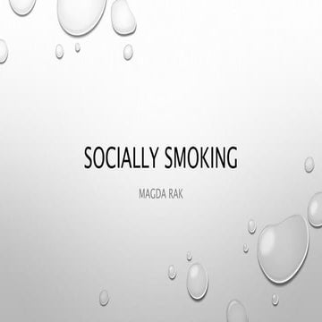 Socially smoking | PPT