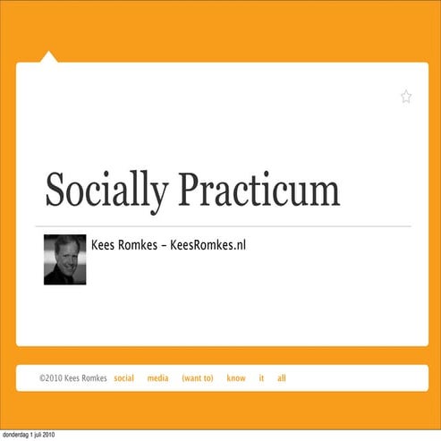 Socially workshop | PDF