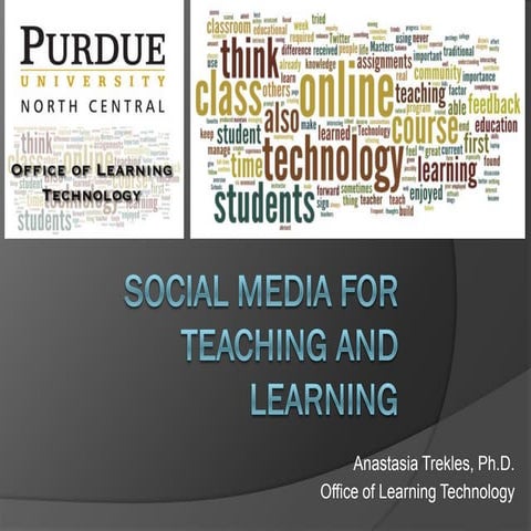 Social Media for Teaching and Learning | PPT