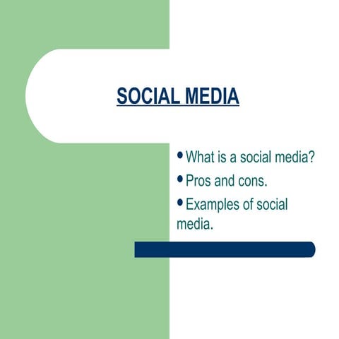 Social media | PPT