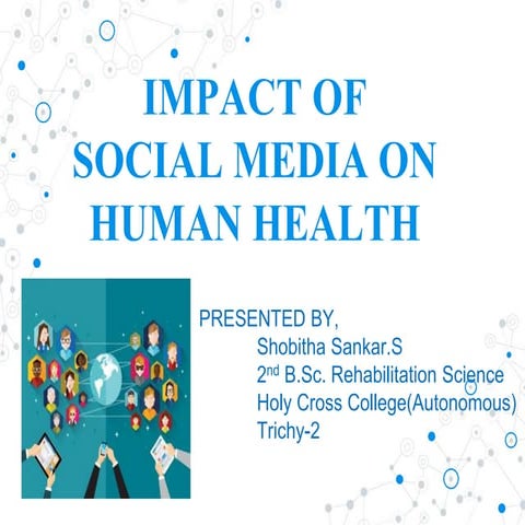 Social media on human health | PPTX