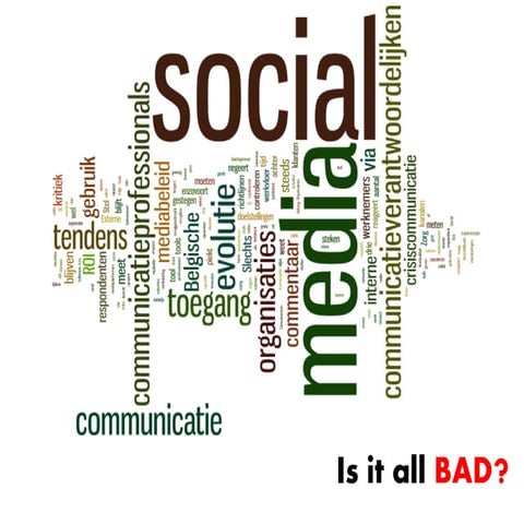 Social media a look on the good side | PPT