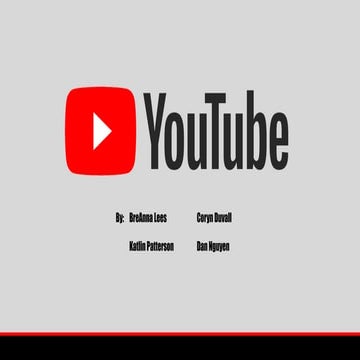 Social Media Marketing with YouTube | PPTX