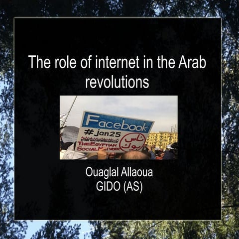 Social media and the arab revolutions | ODP