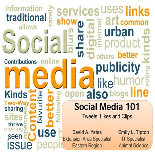 Social Media 101: Tweets, Likes and Clips | PPT