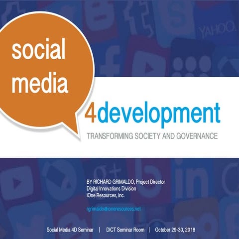 Social Media for Development: Transforming Society and Governance | PDF