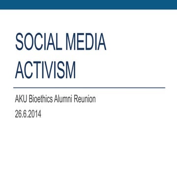 Social Media Activism | PPTX