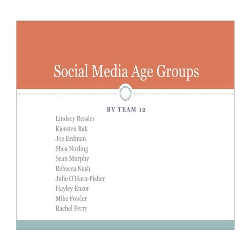 Social media age groups | PDF