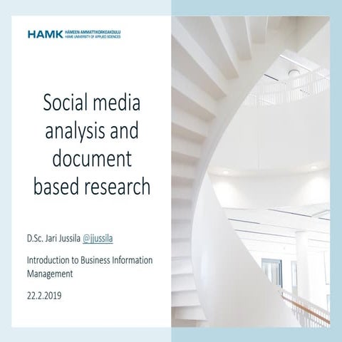Social media analysis and document based research | PDF | Business ...