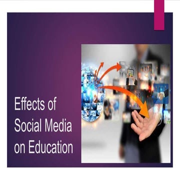 Social media and education | PPTX