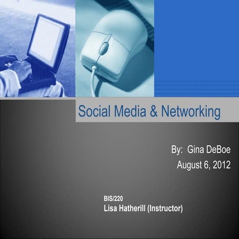 Social media and networking | PPT