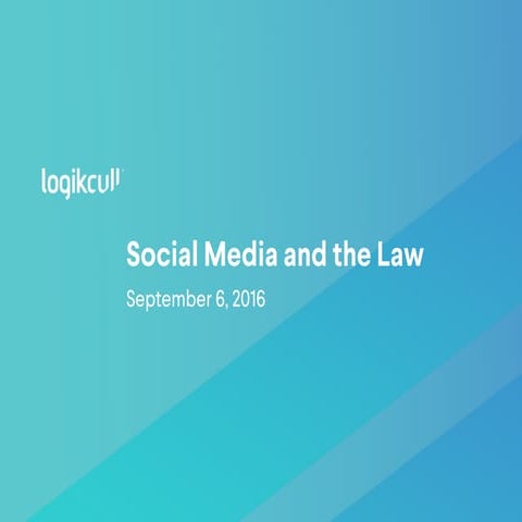 Social Media and the Law | PDF