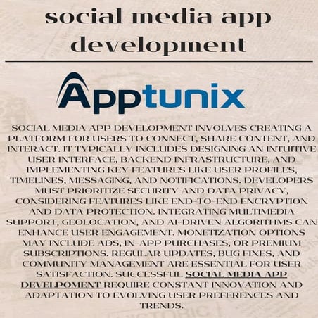 social media app development | PDF