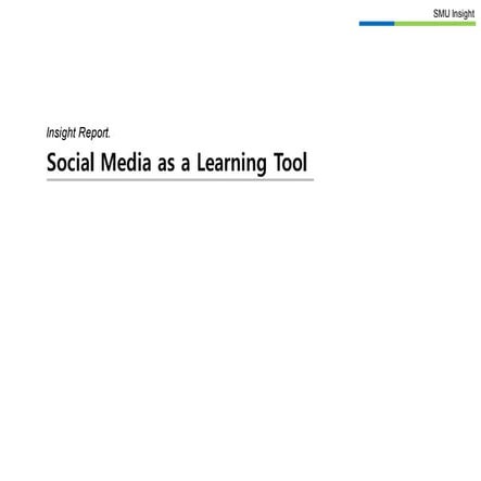 Social media as a learning tool | PPT