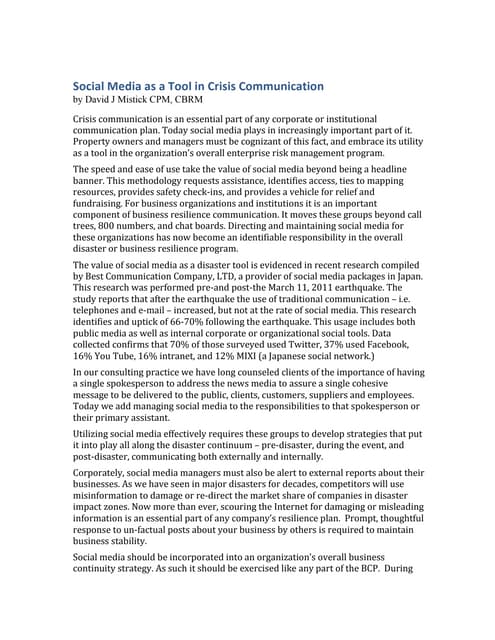 Crisis Communication ppt | PPTX | Business | Business and Finance