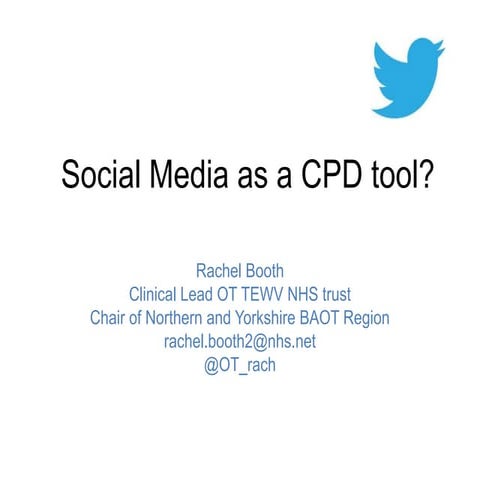 Social media as cpd tool? | PPTX