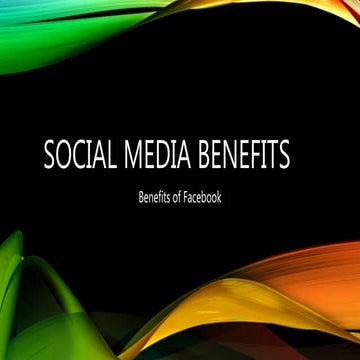 Social media benefits | PPTX