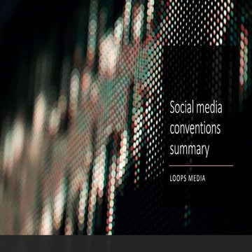 Social media conventions. | PPT