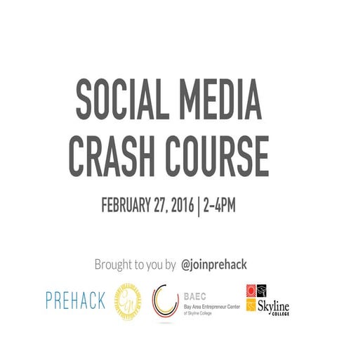 Social Media Crash Course | PDF | Social Networking | Internet