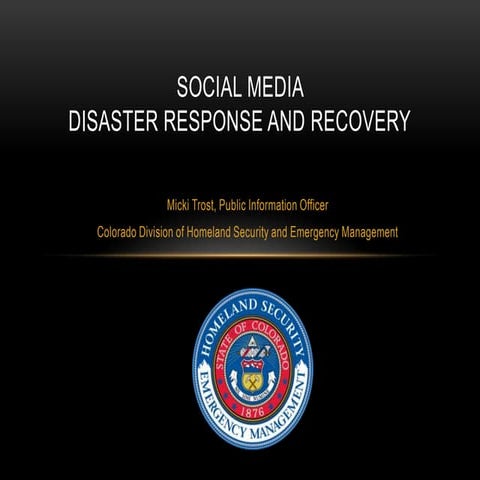 Social Media during Disaster and Recovery | PPTX | Social Networking ...
