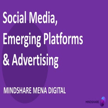 Social media, emerging platforms and online advertising | PPTX | Social ...
