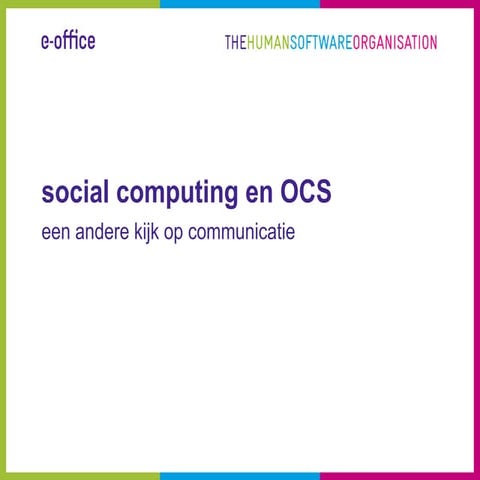 Social Media Ocs voor Microsoft | PPT