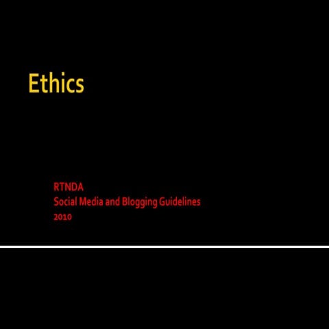 Social media ethics | PPTX