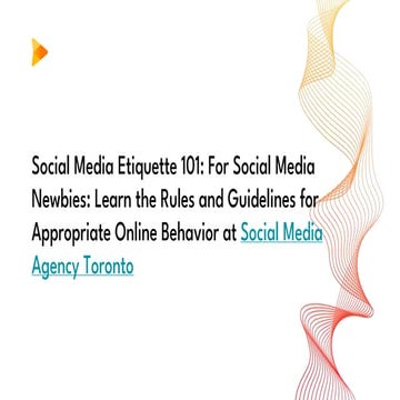 Social Media Etiquette 101 | PPT