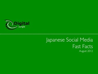 Digital Japan 2010 - By the Numbers | PPT