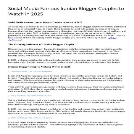 Social Media Famous Iranian Blogger Couples to Watch in 2025.pdf