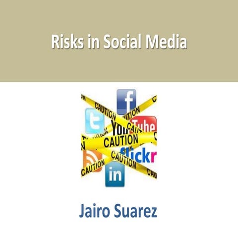 Social Media final presentation risks | PPT