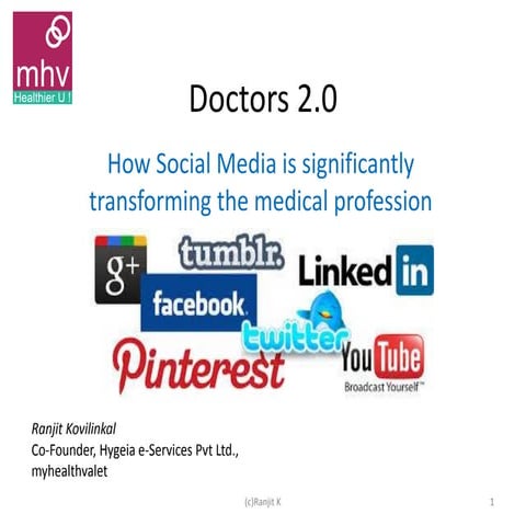Social media is significantly transforming the medical profession | PDF
