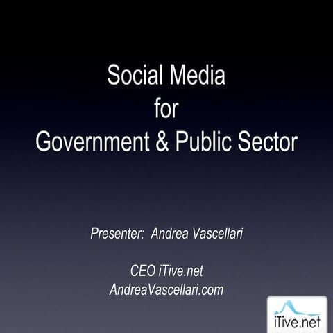 Social Media For Government & Public Sector | PPT