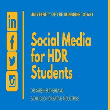 Social Media for Research Students | PPT
