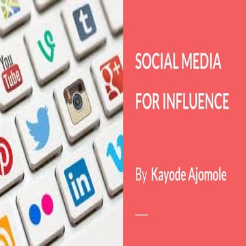 Social media for influence | PPT
