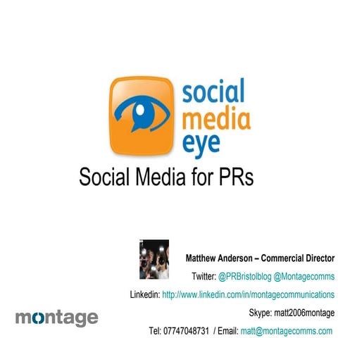 Social Media For PRs | PPT | Social Networking | Internet