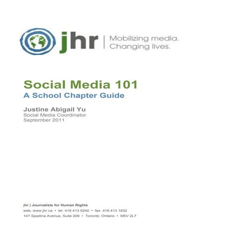 Social Media for School Chapters | PDF