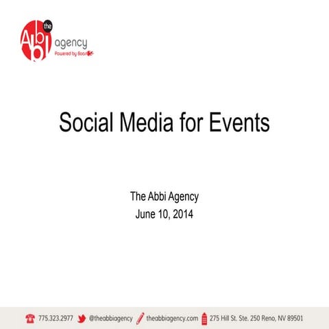 Social Media + Events | PPT
