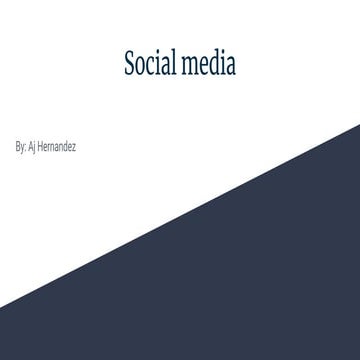 Social media chevannes-skeen | PPTX