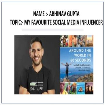 Social media influencer | PPTX