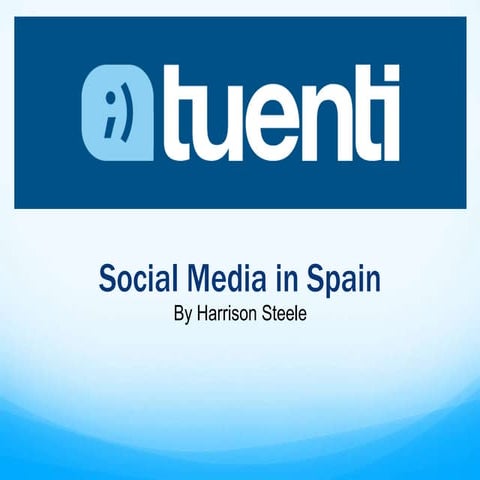 Social Media in spain | PPTX
