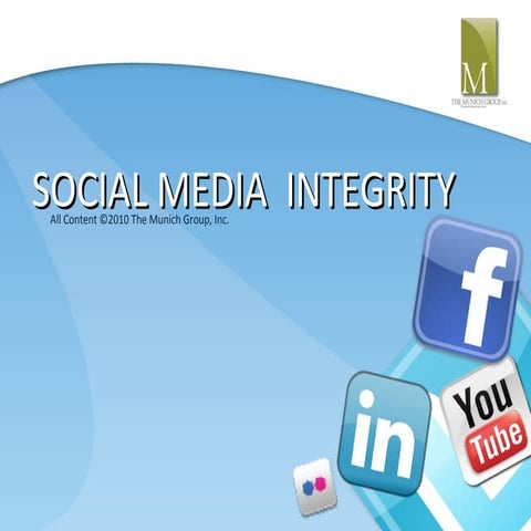 The 5 Commitments of Social Media Integrity | PPT