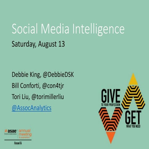 Social Media Intelligence | PPTX