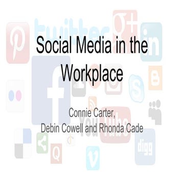 Social media in the workplace | PPT