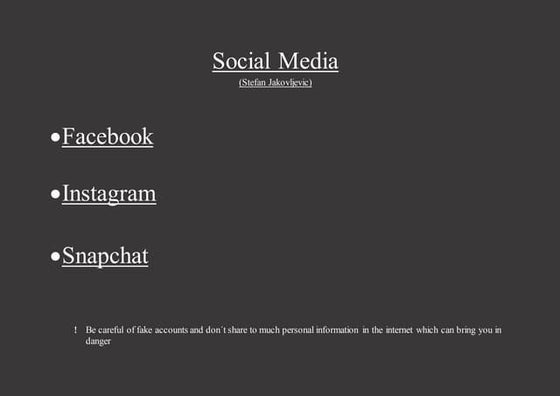 Social media james burch | PPT